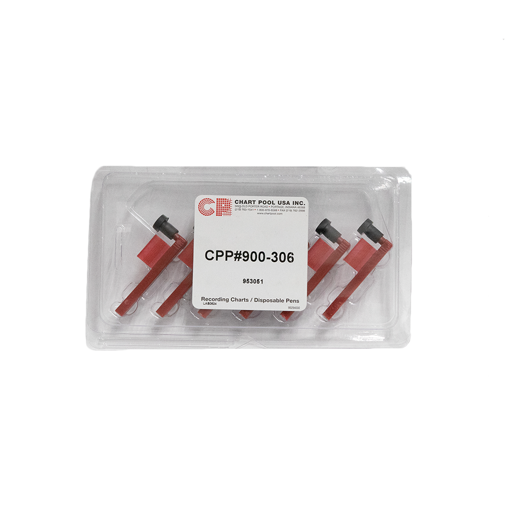 (900-306) Red Chart Pen, .370" NIB Length, 6-Pack — Nether Industries